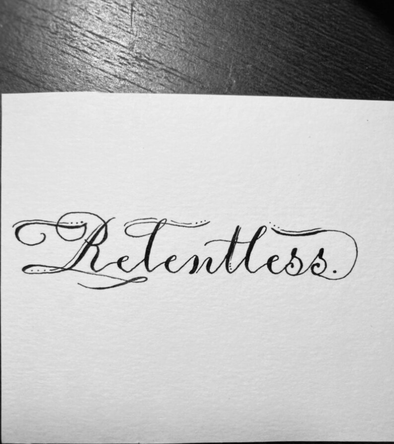 Custom Calligraphy Tattoo Listing // Handwritten Tattoo // Customizable ...