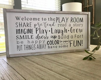 Playroom sign | Etsy