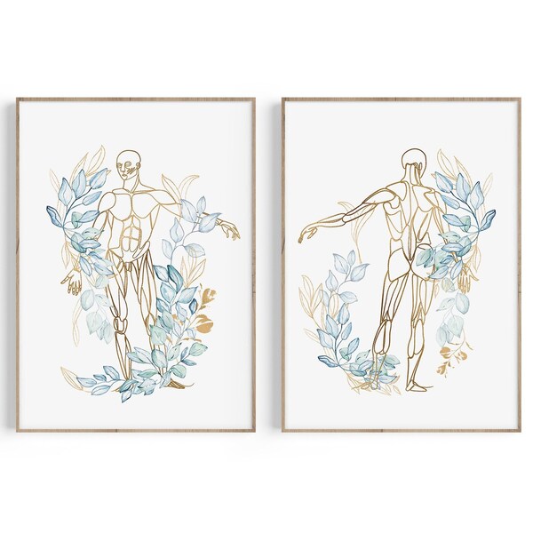 Floral Muscle Anatomy Prints - Etsy