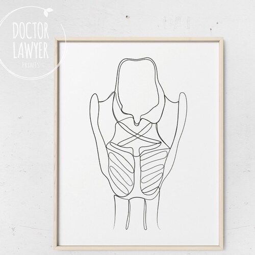 Speech Anatomy One Line Art Speech Language Pathologist Gift | Etsy