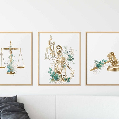 Lawyer Office Decor Scales of Justice Law School Graduation - Etsy