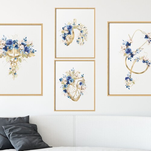 Doctor Office Decor Medical Art Set Doctor Graduation Gift - Etsy