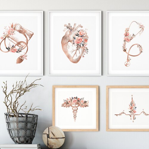 Cardiologist Office Decor Heart Stethoscope EKG Doctor | Etsy