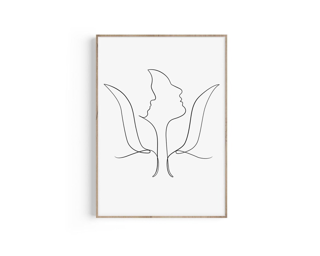 PSI One Line Art Print Psychology Art Psychology Symbol - Etsy