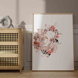 Floral Pelvis Anatomy Art Print: Doctor Gift (digital Download) - Etsy