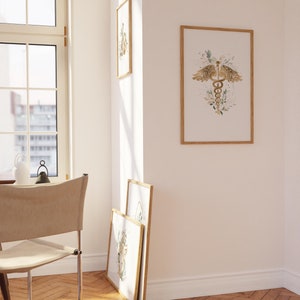 Doctor Office Decor, Medical Art Set, Doctor Graduation Gift, Med ...