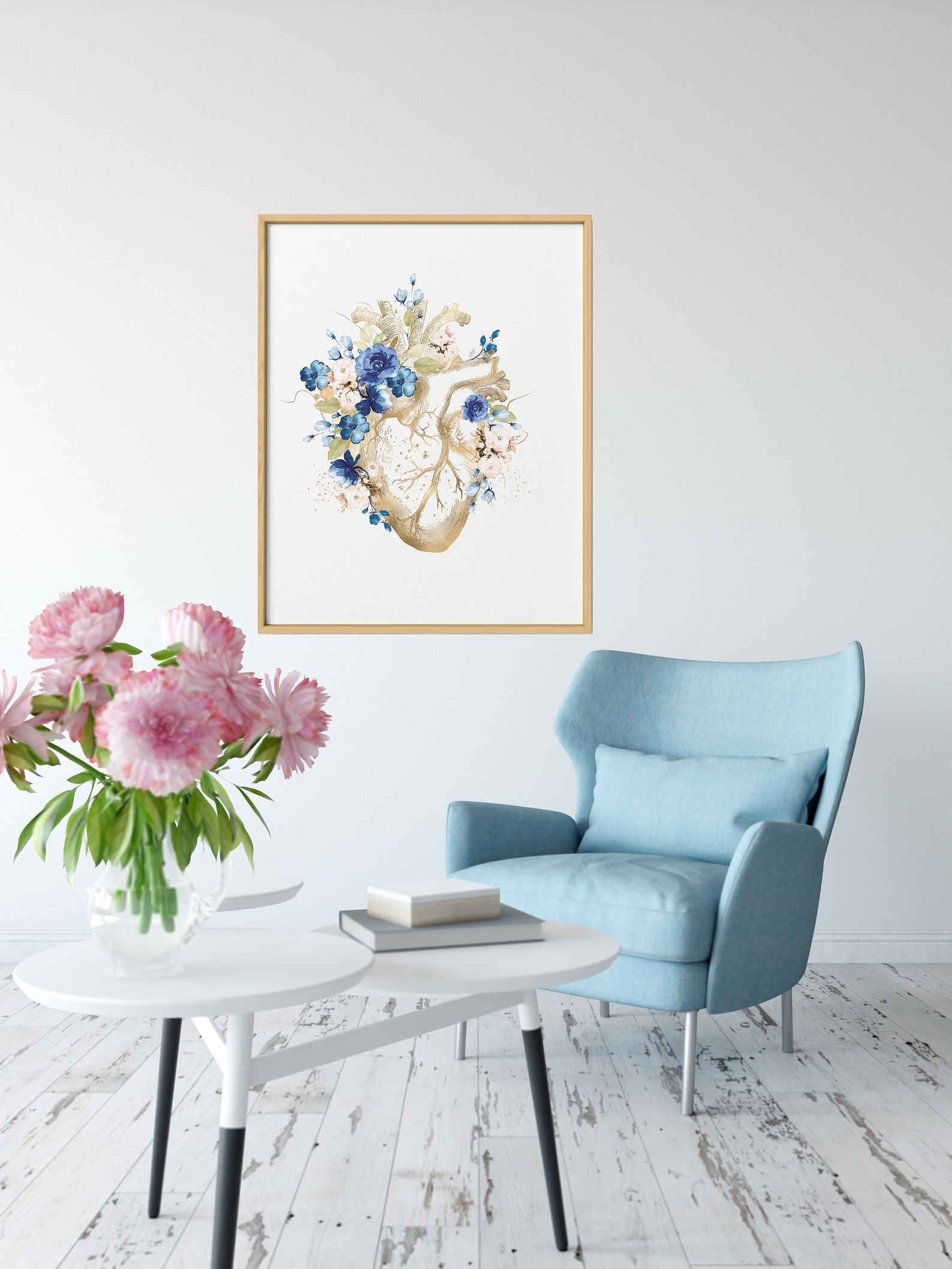 Heart Anatomy Print Heart Anatomy Poster Anatomical Heart | Etsy