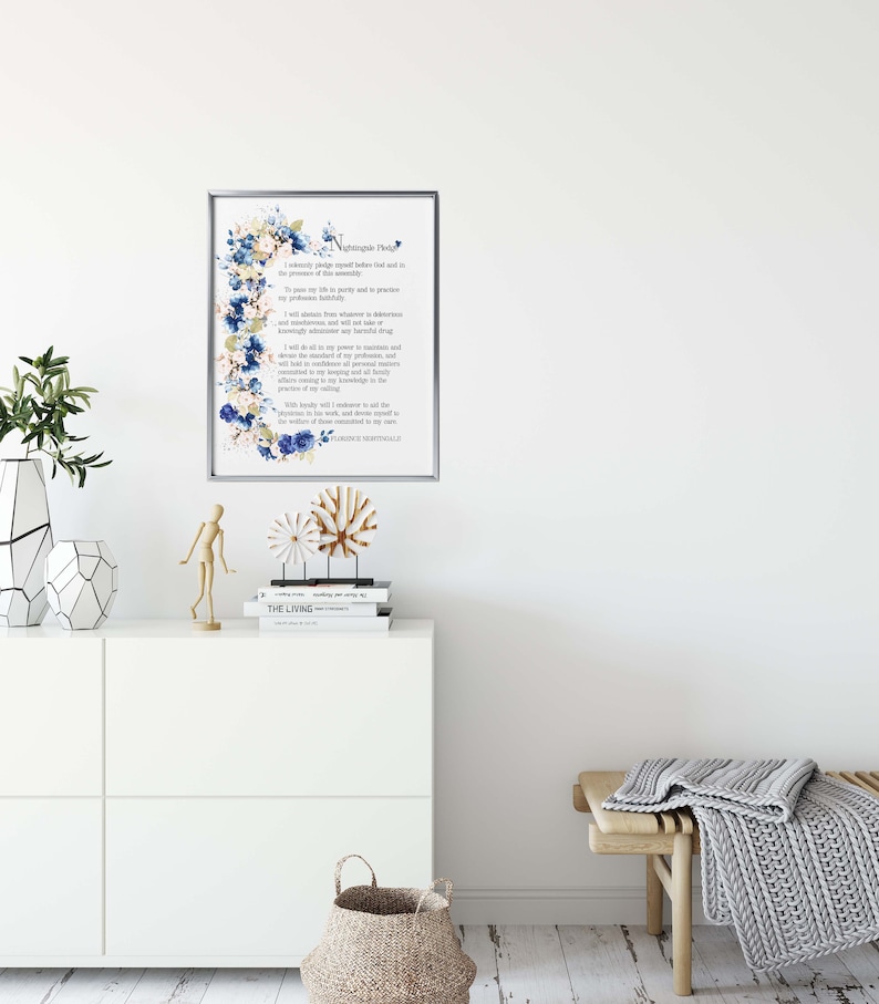 Florence Nightingale Pledge Nurse Art Print Nurse Graduation - Etsy