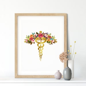 Doctor Office Decor Medical Art Set Doctor Graduation Gift | Etsy