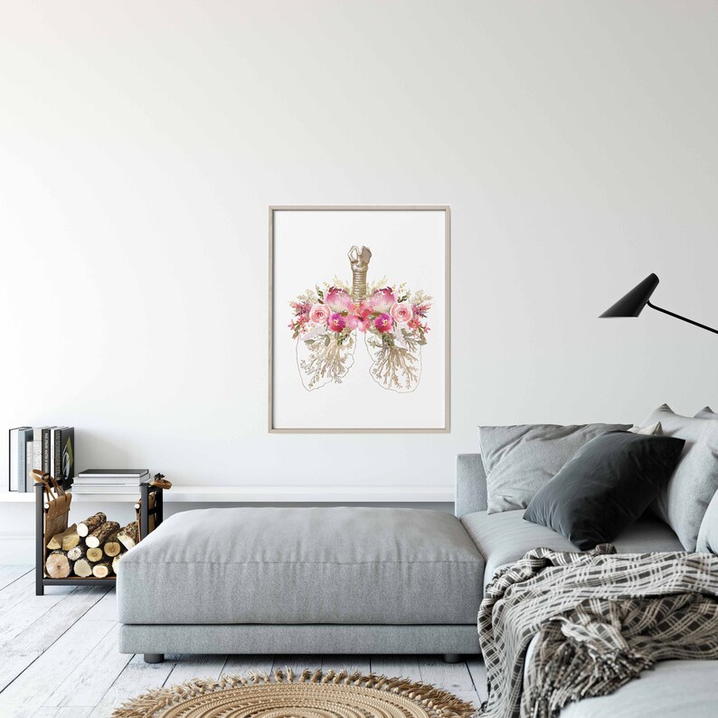 Lungs Art Human Anatomy Art Print Respiratory System - Etsy