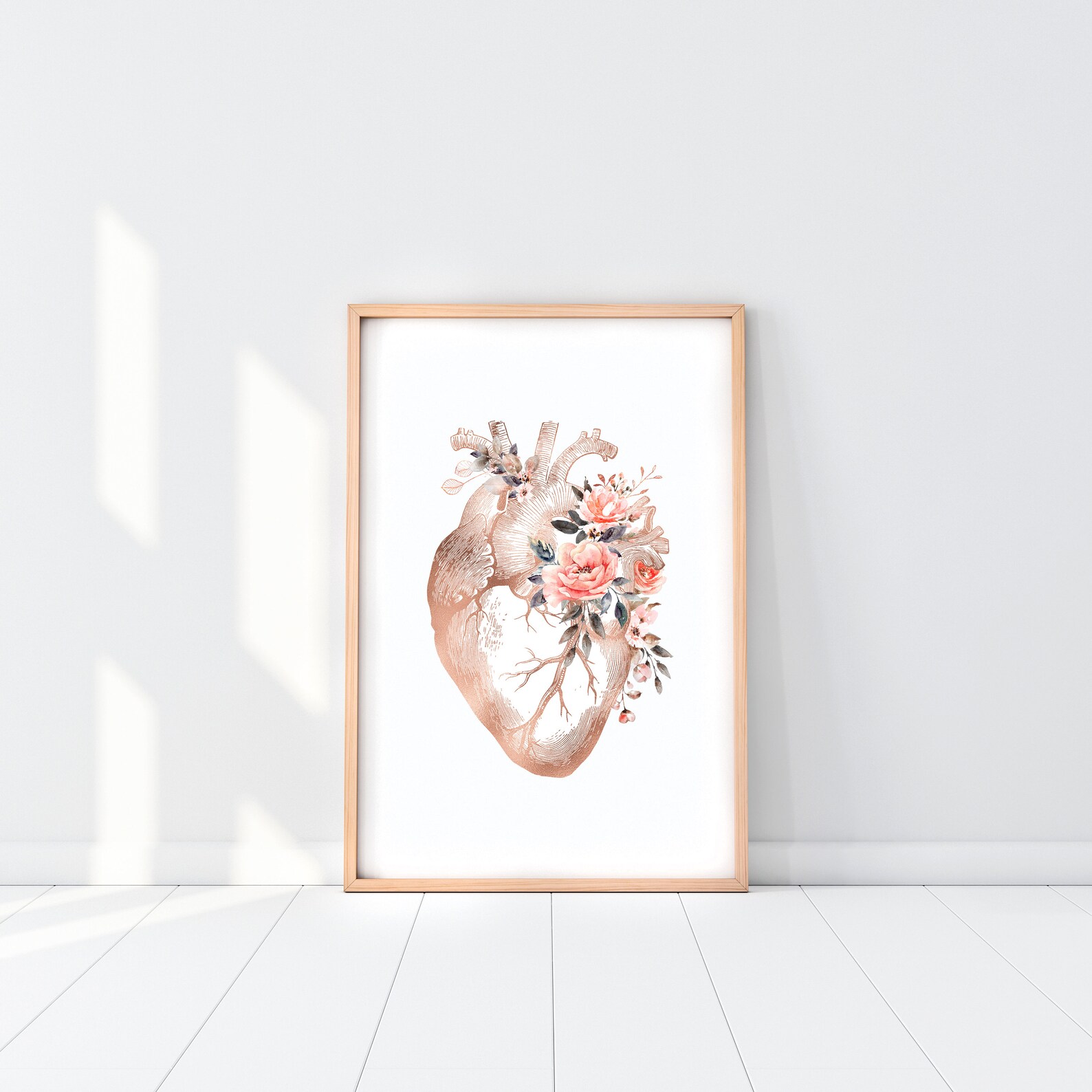 Heart Anatomy Print Heart Anatomy Poster Anatomical Heart - Etsy