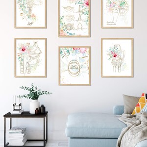 SLP Caduceus One Line Art SLP Print Speech Language | Etsy