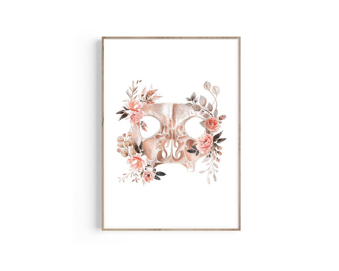 Sinus Anatomy, Paranasal Sinus Print, ENT Doctor Gift, Ear Nose Throat ...