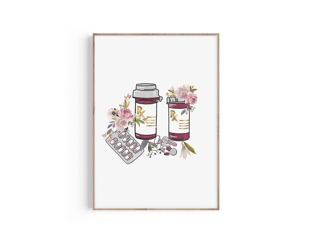 Medicine, Pills, Prescription, Nurse Gift, Pharmacy Decor, Pharmd ...