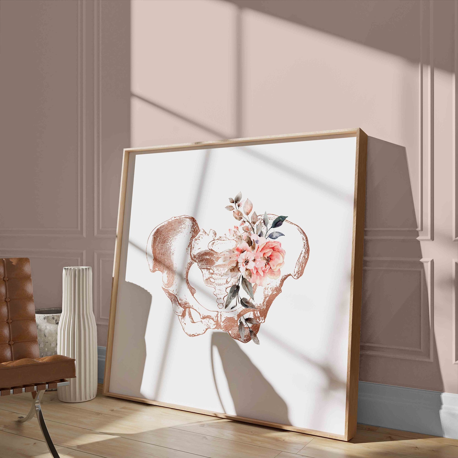 Floral Pelvis Anatomy Art Print: Doctor Gift (digital Download) - Etsy