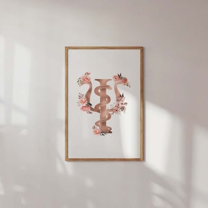 Psi Symbol Art, Psychology Symbol, Psychotherapist Gift, Psychologist ...