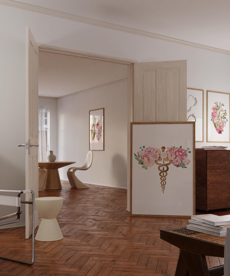 Doctor Office Decor Medical Art Set Doctor Graduation Gift - Etsy