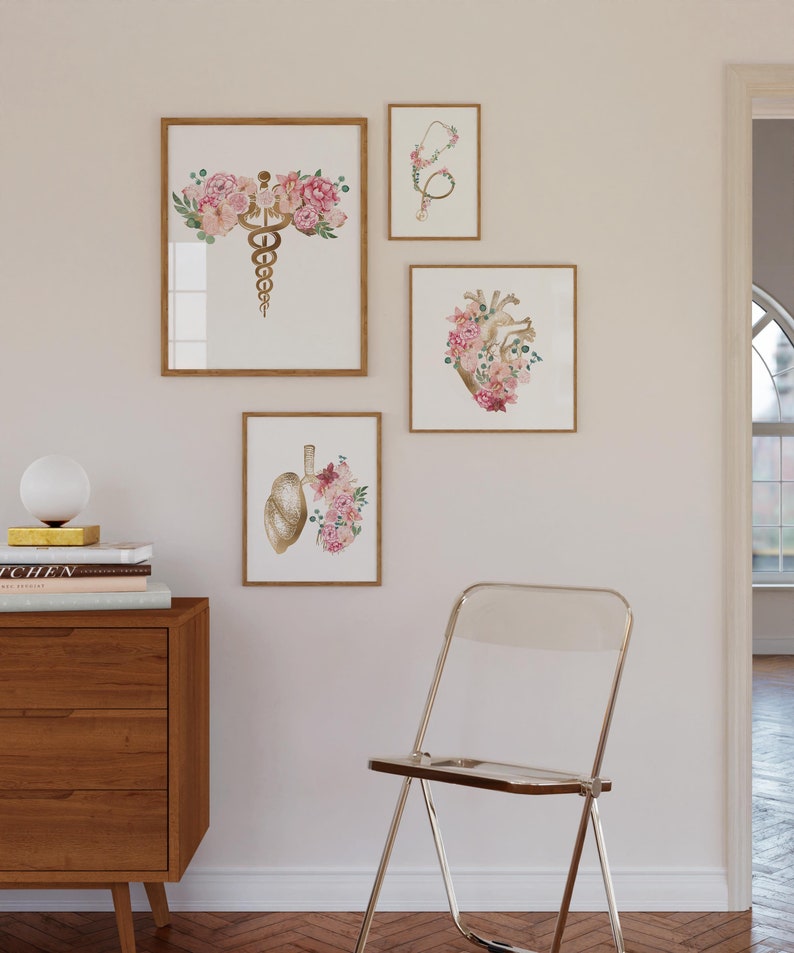 Doctor Office Decor Medical Art Set Doctor Graduation Gift - Etsy