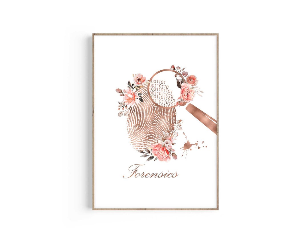 Finger Print Art, Genetics Lab, Medical Examiner Decor, Crime Scene ...
