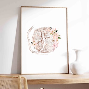 Placenta Fetus Pregnancy Art, Womb Art Print, Baby Art, Gynecology ...