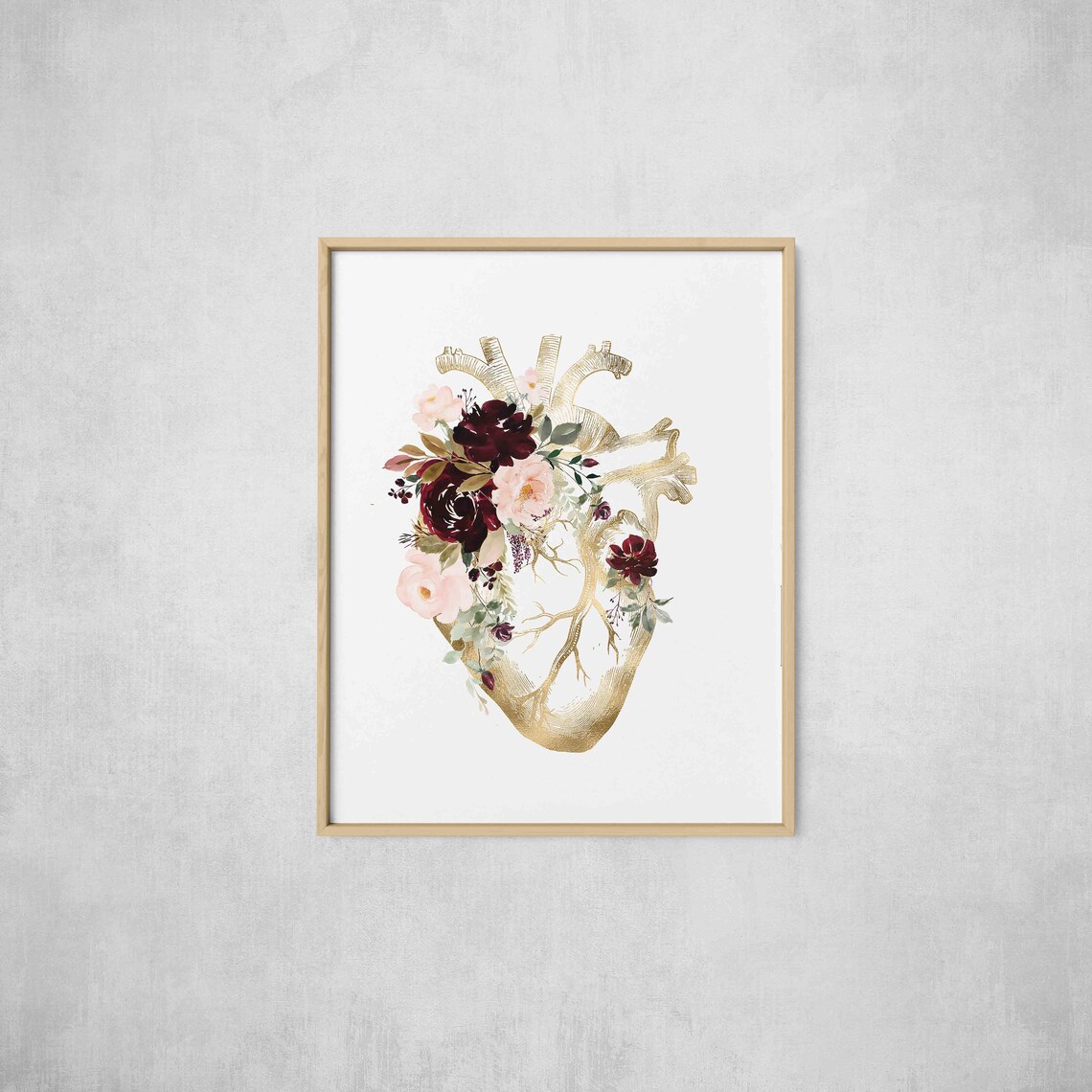 Heart Anatomy Print Heart Anatomy Poster Anatomical Heart - Etsy Canada