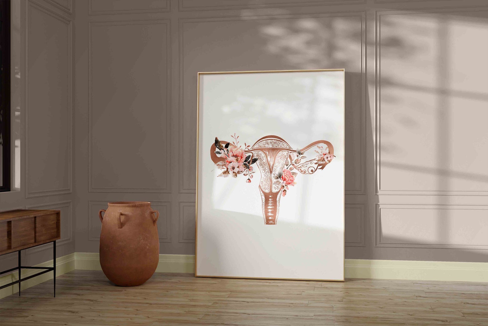 Uterus Anatomy Print Female Reproductive System Uterus Art - Etsy