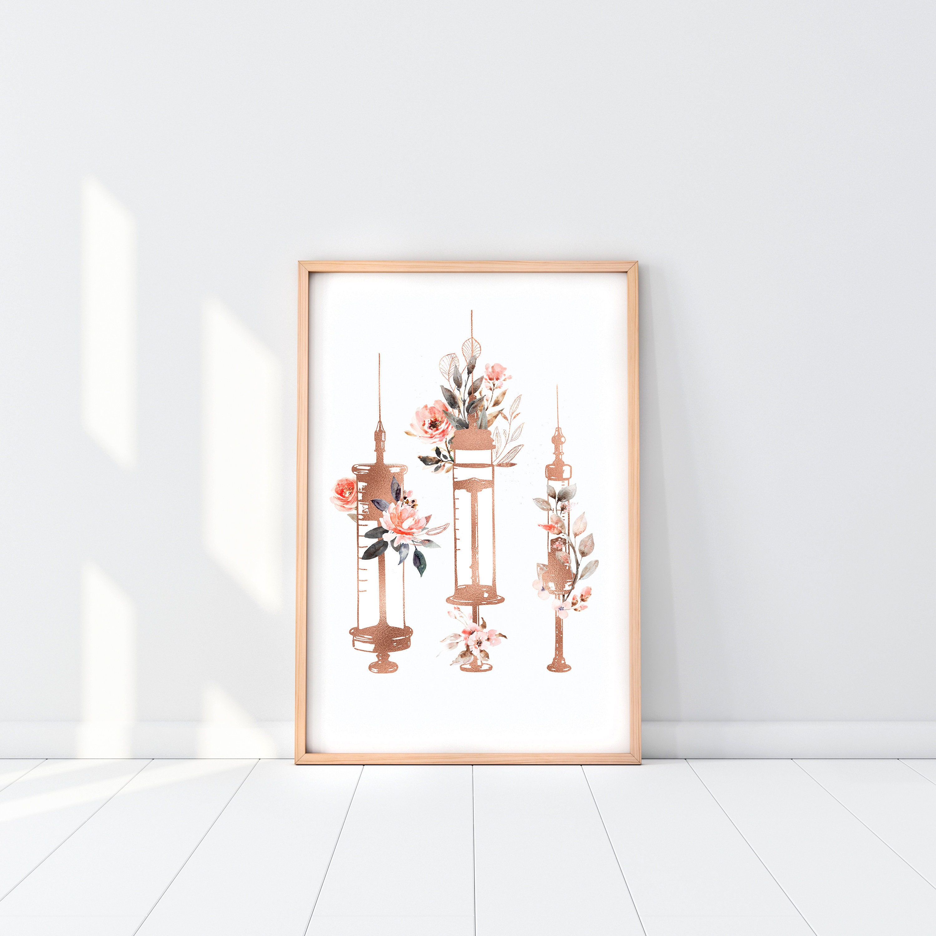 Syringes Print Medical Art Print Nurse Gift Doctor Gift - Etsy