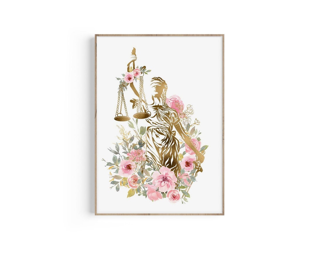 Lady Justice Print, Attorney Art, Lawyer Gift, Law Poster, Lawyer ...