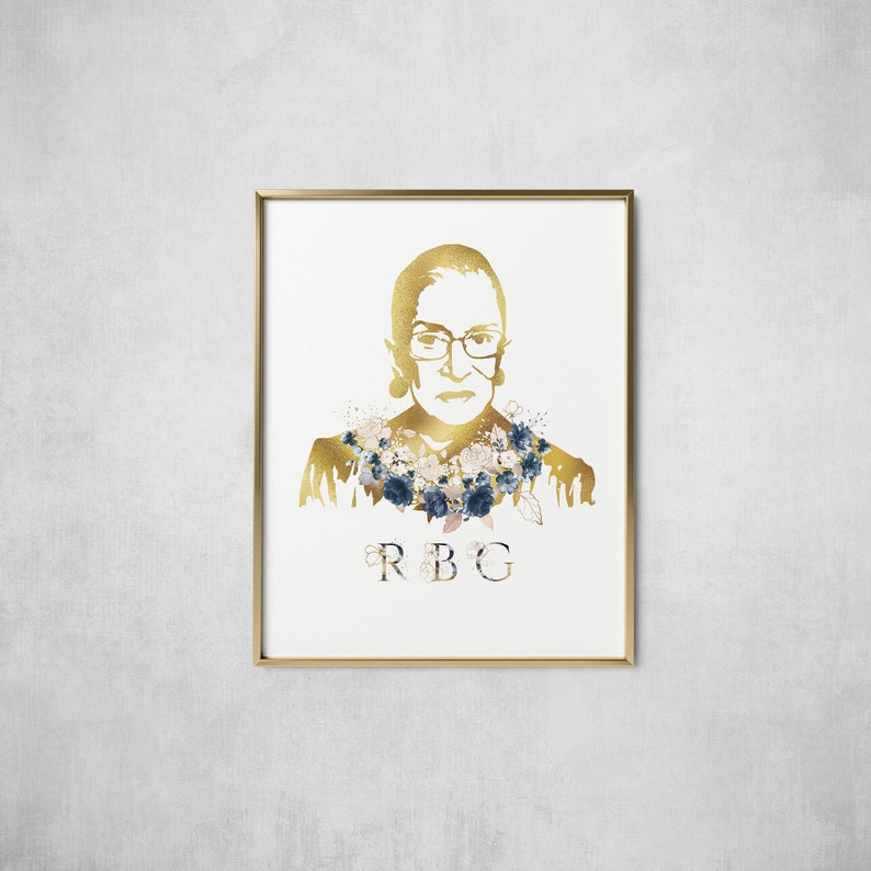RBG Print Ginsberg Lawyer Art Print Law Wall Art Attorney - Etsy