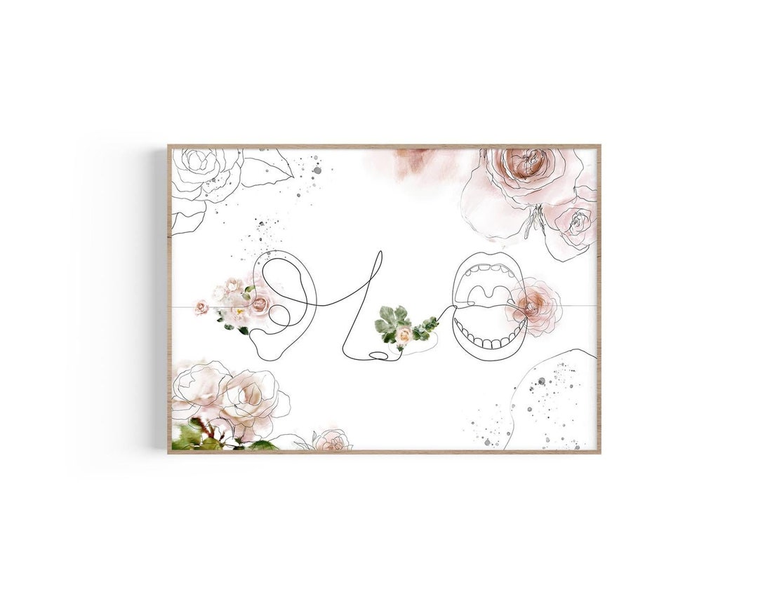 ENT Wall Art Otolaryngologist Gift ENT Office Decor Ear - Etsy