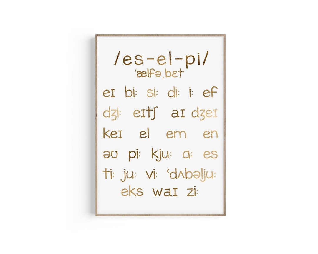 SLP Gift, IPA Alphabet Gold Speech Anatomy Art, Speech Language ...