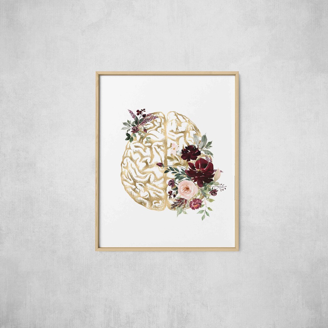 Brain Art Print Psychology Art Brain Anatomy Art Psychology - Etsy