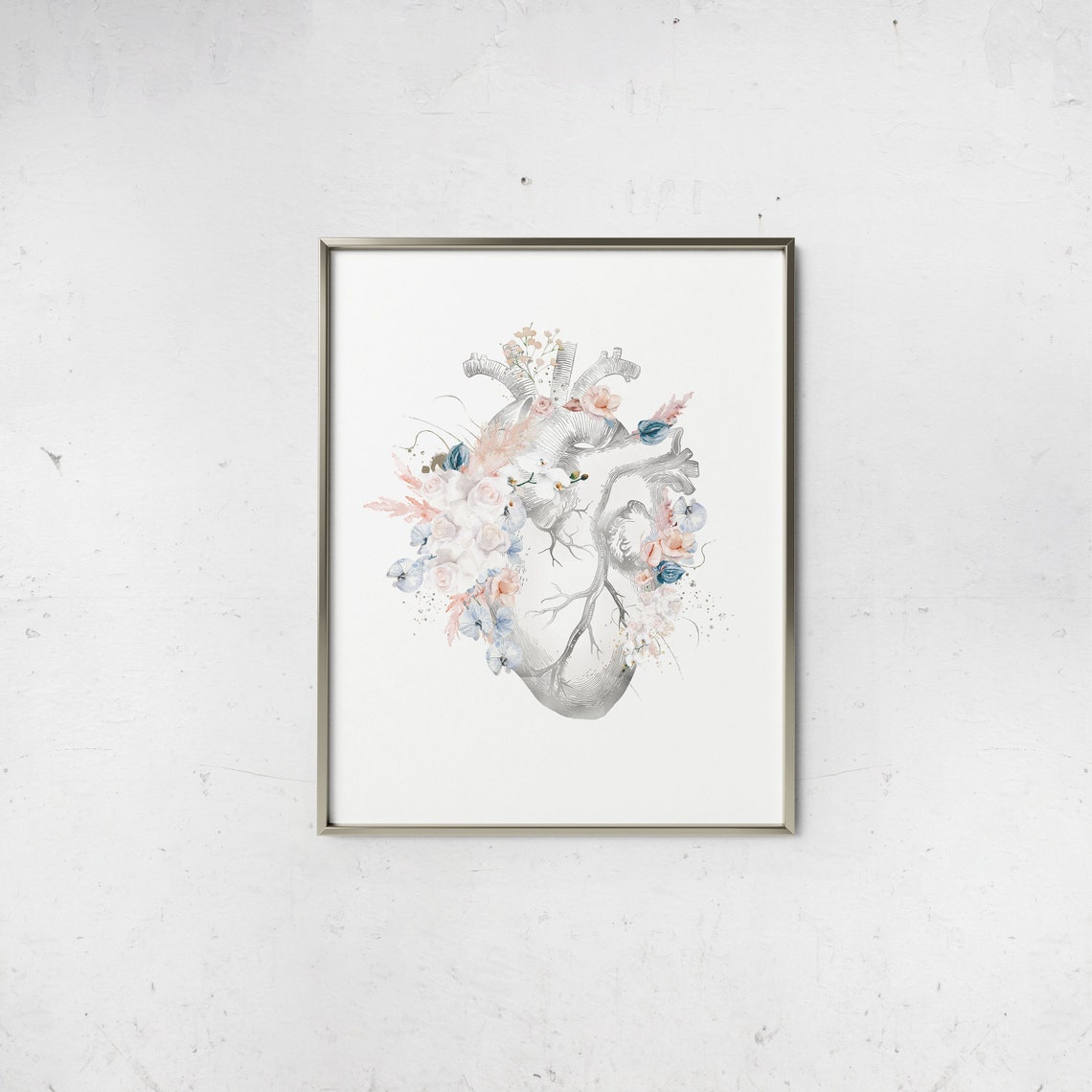 Heart Anatomy Print Heart Anatomy Poster Anatomical Heart - Etsy