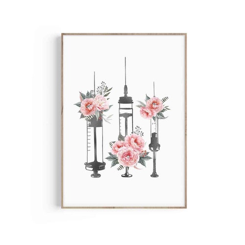 Syringes Print Medical Art Print Nurse Gift Doctor Gift - Etsy