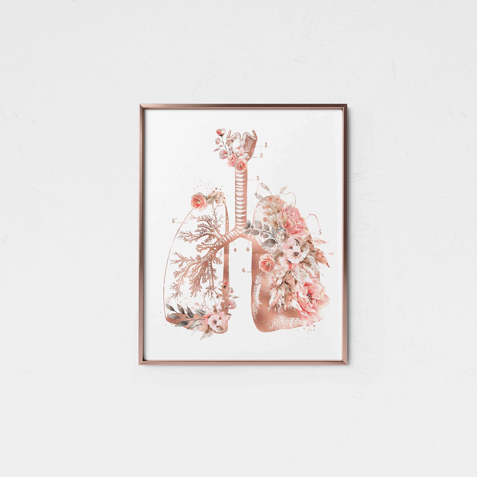 Lungs Art Human Anatomy Art Print Respiratory System - Etsy Australia