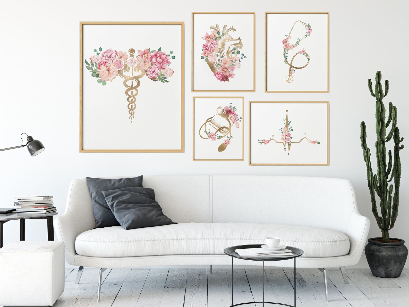 Cardiologist Office Decor Heart Stethoscope EKG Doctor | Etsy