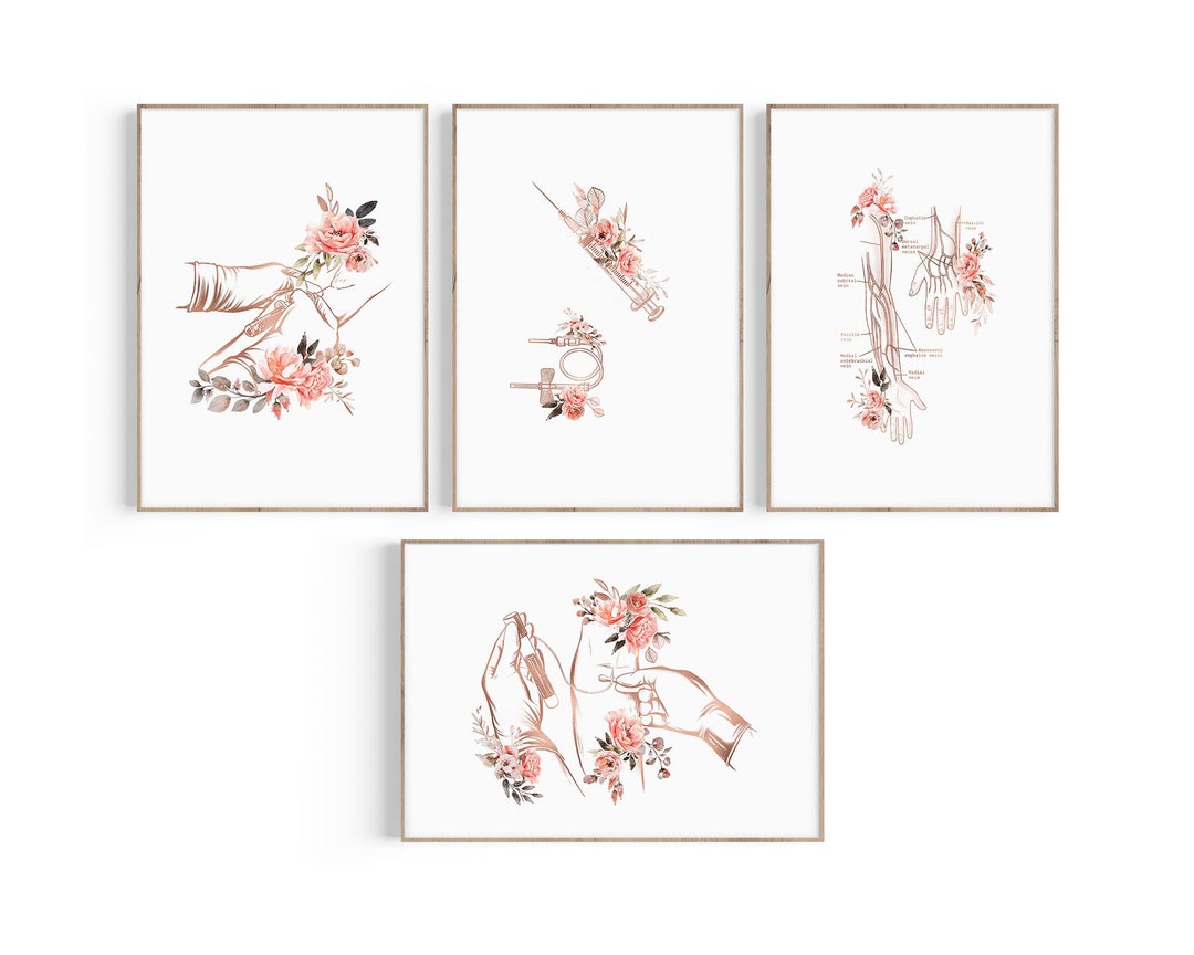 Phlebotomist Art, Draw Blood, Arm Veins, Nurse Gift, Venipuncture Art ...