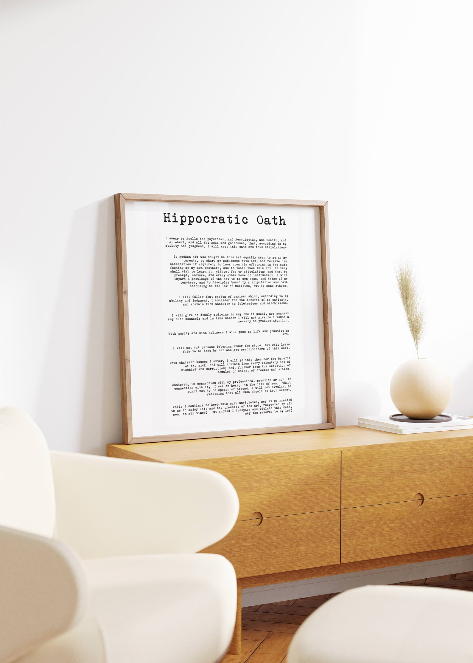 Hippocratic Oath Doctor Oath Physician Oath Doctor Gift MD - Etsy