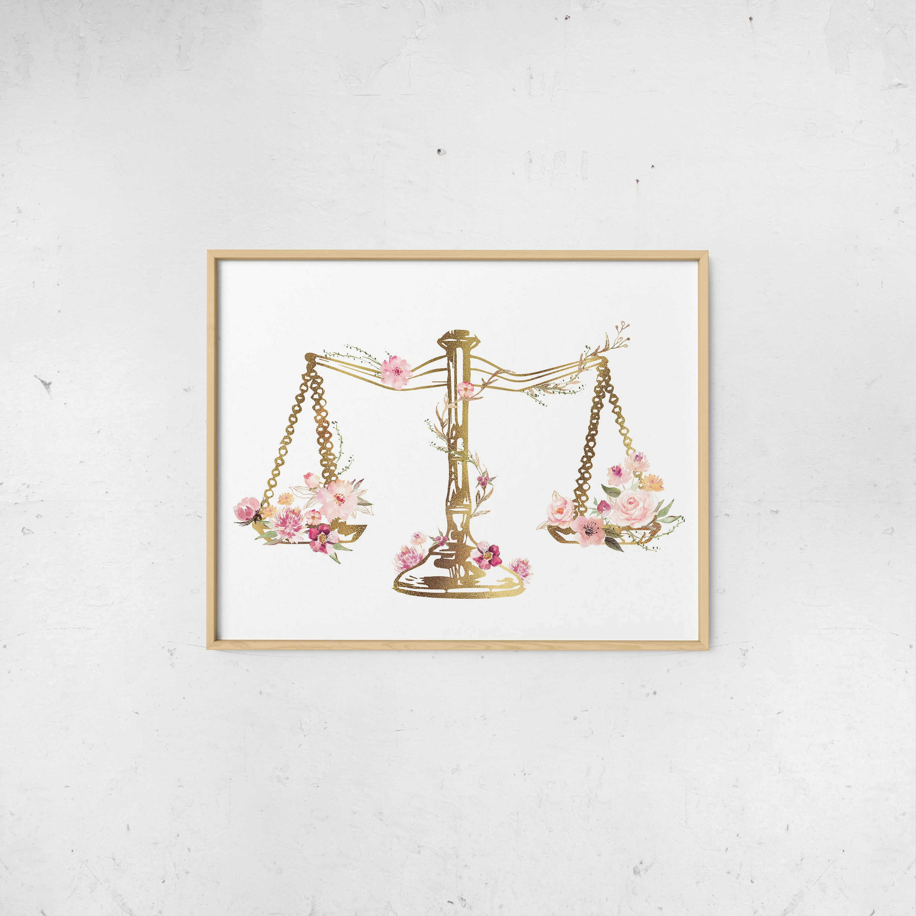 Scales of Justice Art Lawyer Art Print Law Wall Art | Etsy