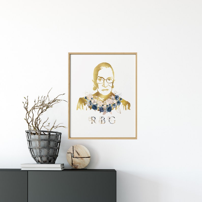 RBG Print Ginsberg Lawyer Art Print Law Wall Art Attorney - Etsy