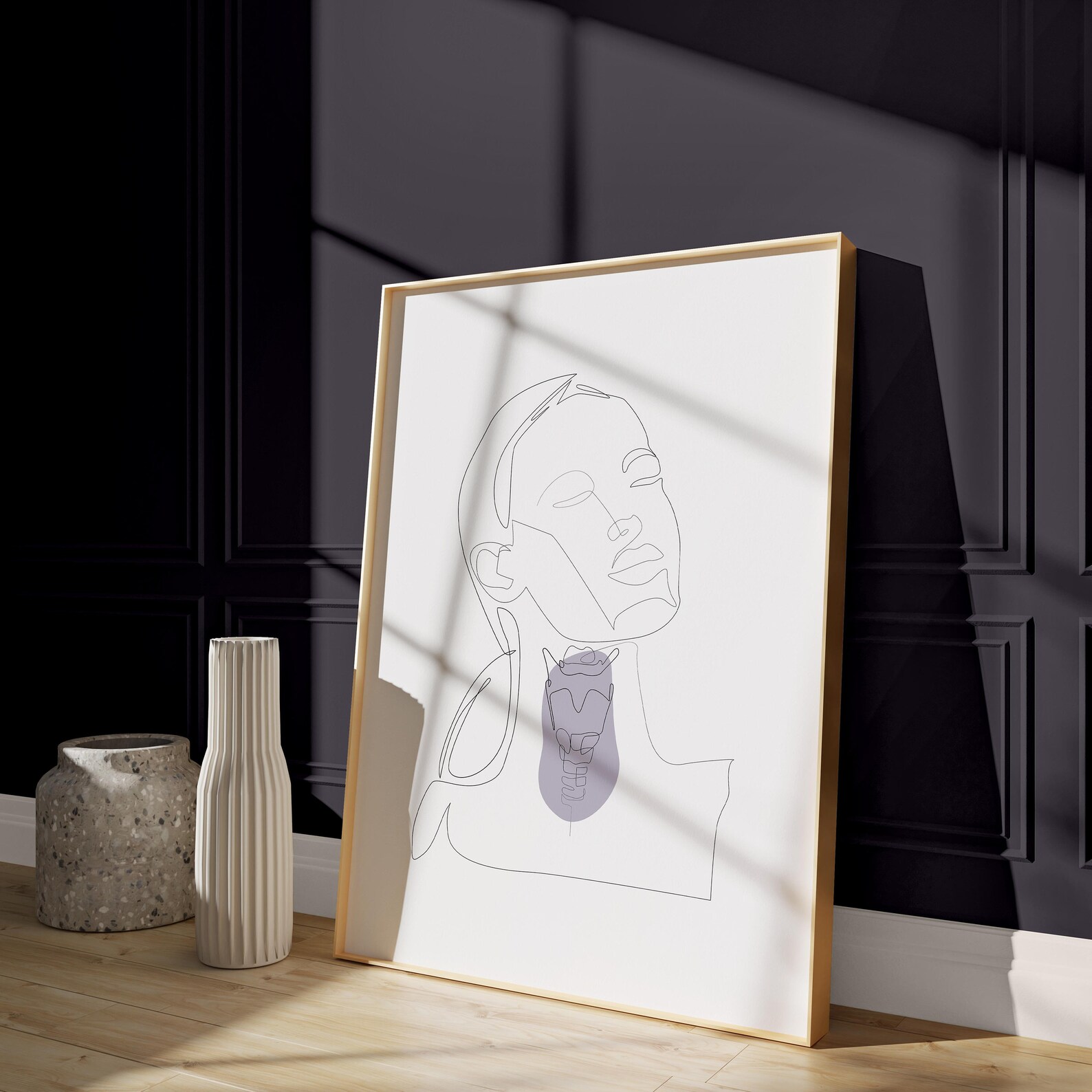 Larynx One Line Anatomy Art Larynx Print Speech Language - Etsy