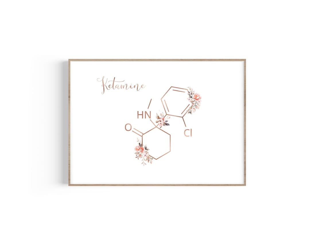 Ketamine Molecule Ketamine Art Print Anesthesiologist Gift - Etsy