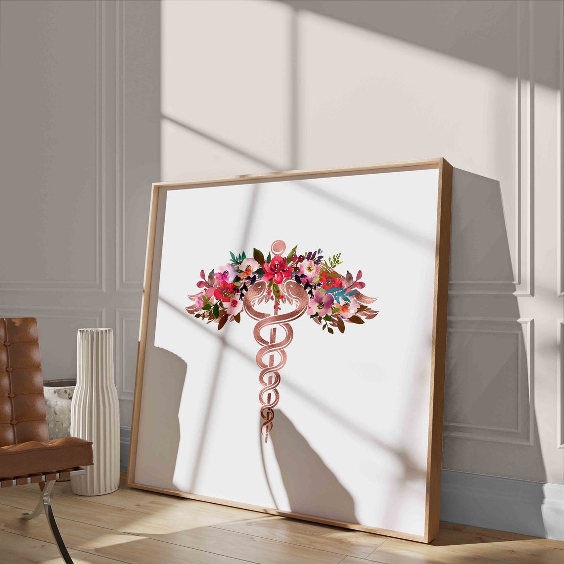 Caduceus Art Print Caduceus Symbol Medical School Graduation - Etsy