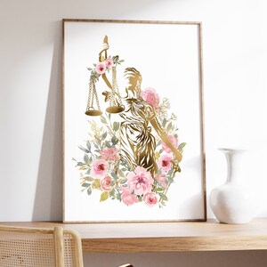 Lady Justice Print, Attorney Art, Lawyer Gift, Law Poster, Lawyer ...