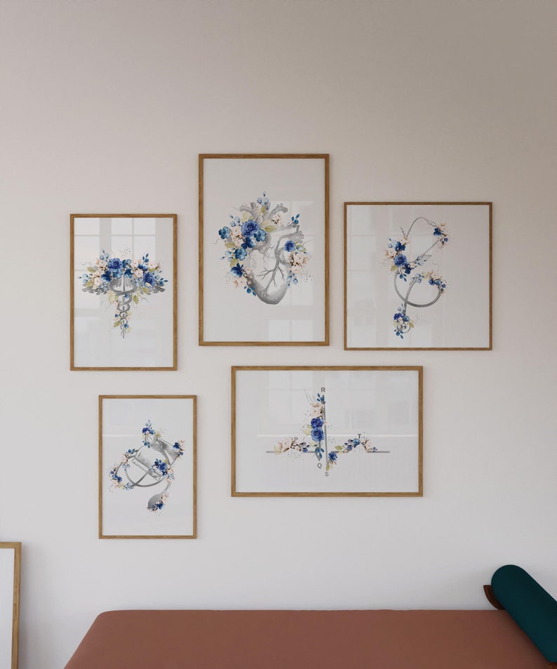 Cardiologist Office Decor Heart Stethoscope EKG Doctor - Etsy