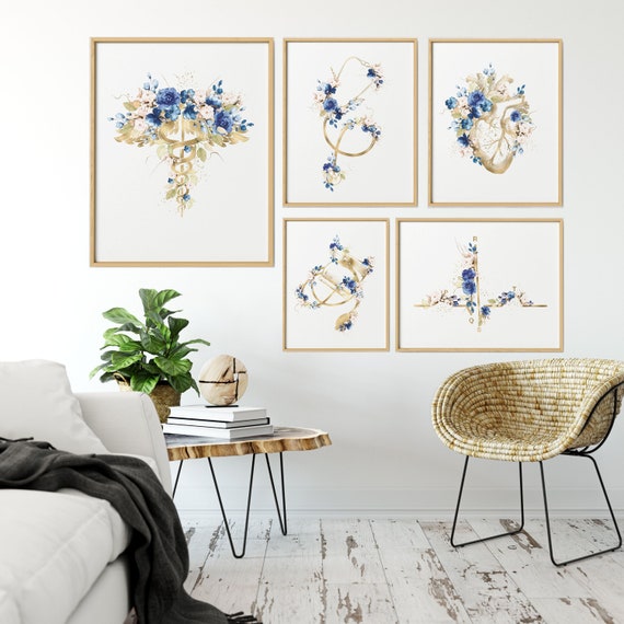 Cardiologist Office Decor Heart Stethoscope EKG Doctor - Etsy