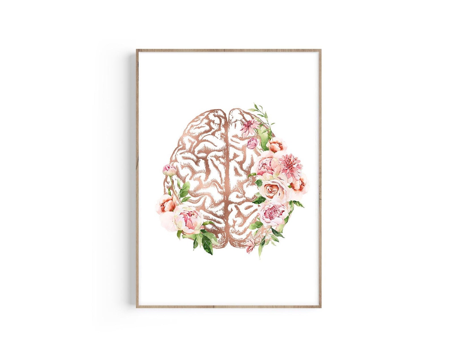Brain Art Print Psychology Art Brain Anatomy Art Psychology - Etsy