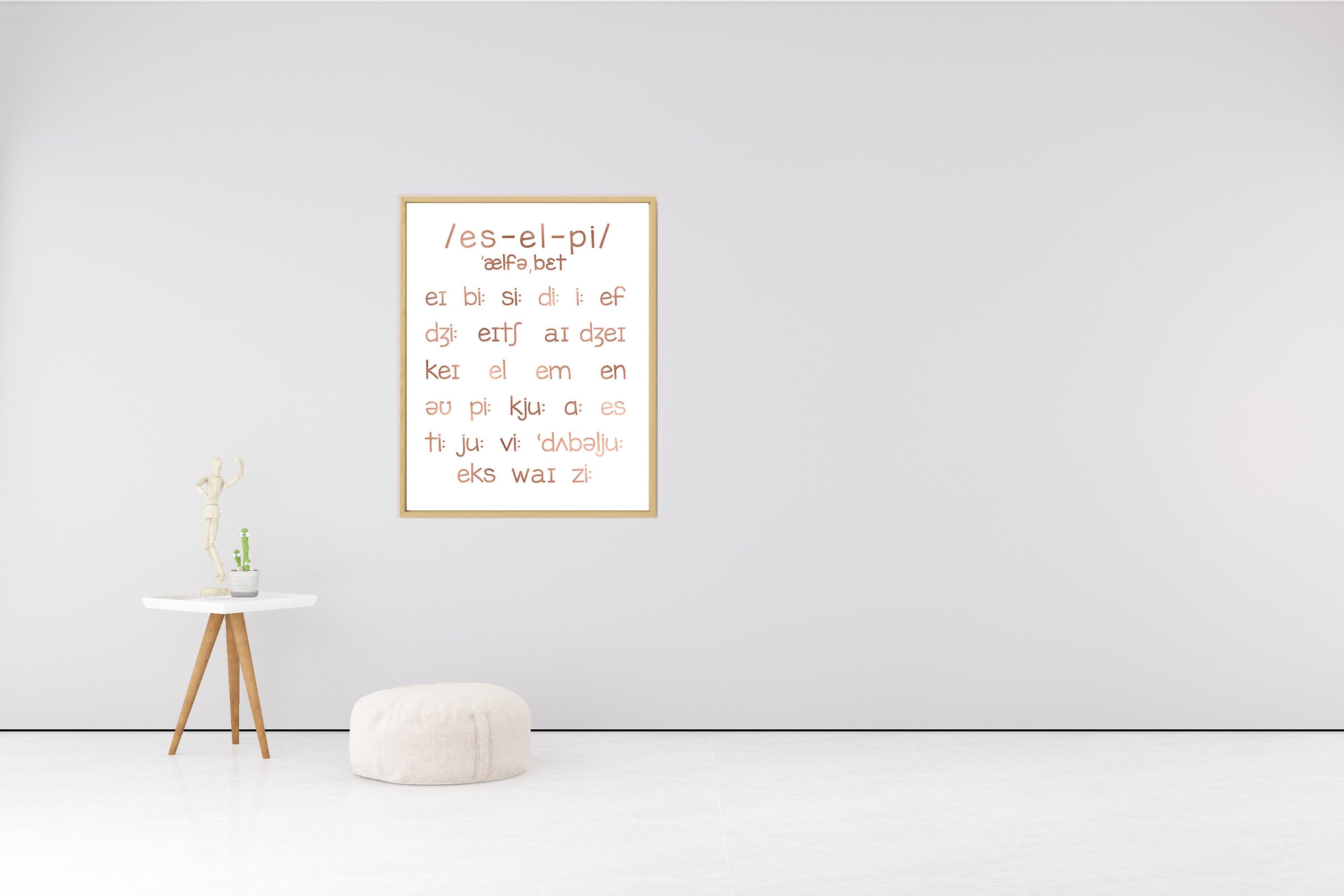 SLP Gift IPA Alphabet Rose Gold Speech Anatomy Art Speech | Etsy