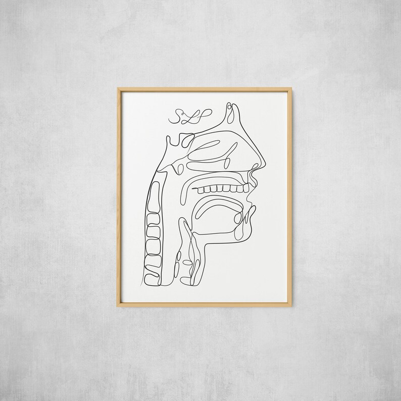 SLP Office Decor: Continuous Line Art Prints (digital Download) - Etsy