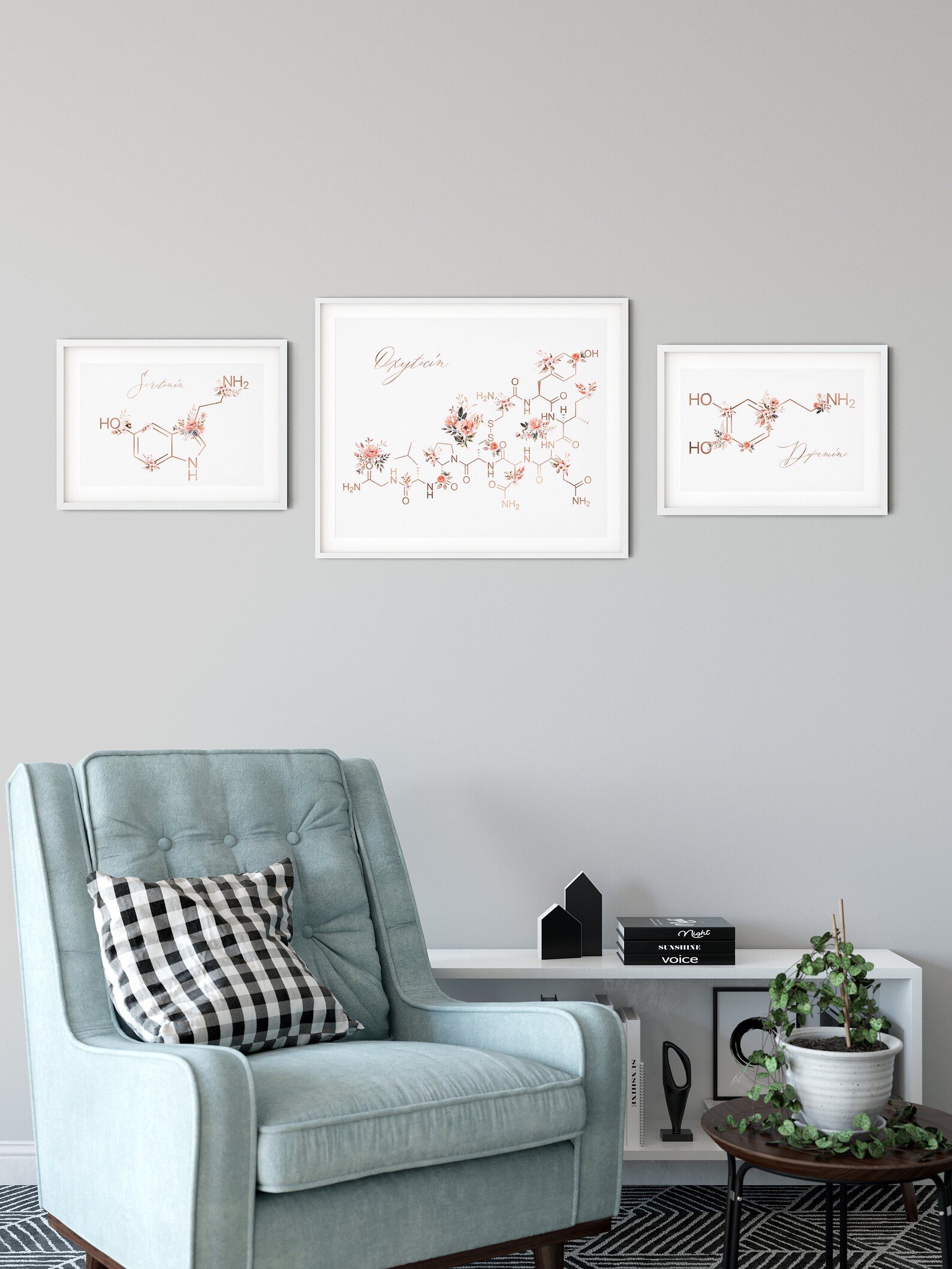 Dopamine Molecule Dopamine Art Print Feel-good Hormone | Etsy